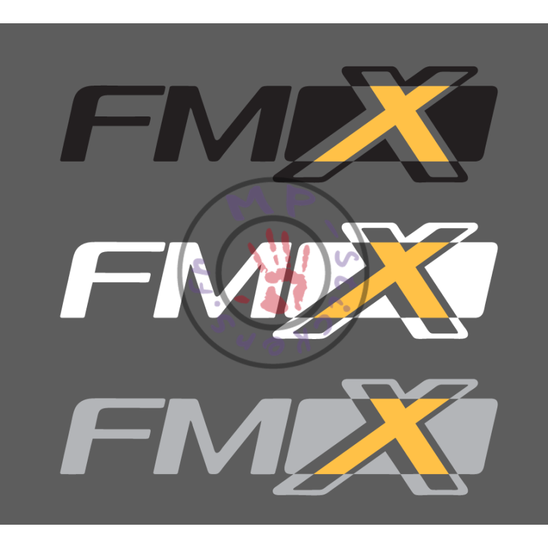 Sticker FMX en 2 couleurs
