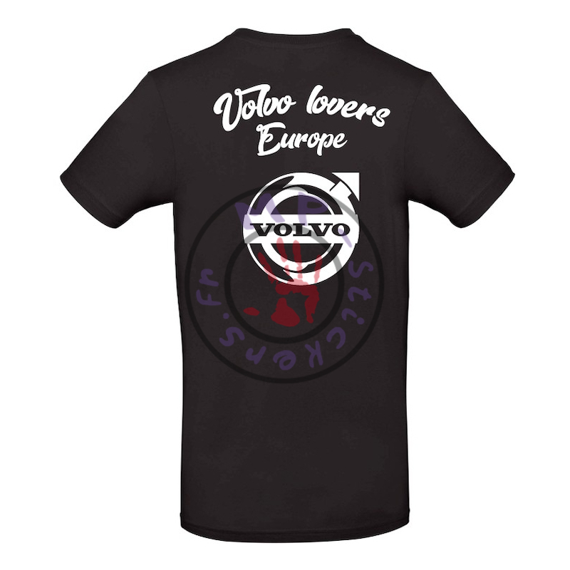 T-Shirt noir Volvo lovers Europe
