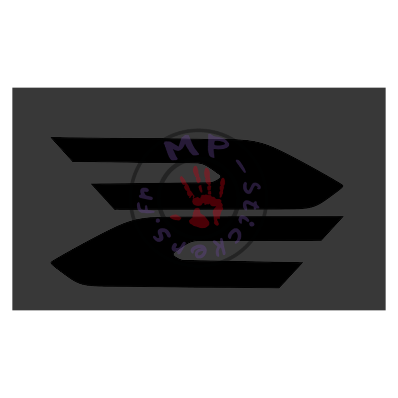 Stickers de carénage latérale en C pour DAF XF XG XG+ 1 couleur (la paire)